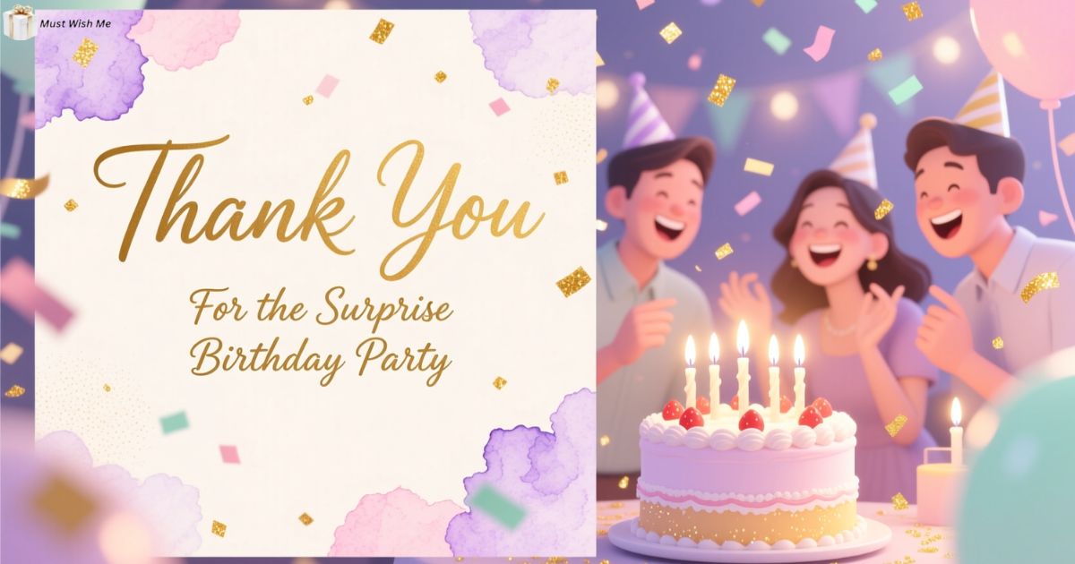 52 Heartfelt Thank You Messages for Surprise Birthday Party